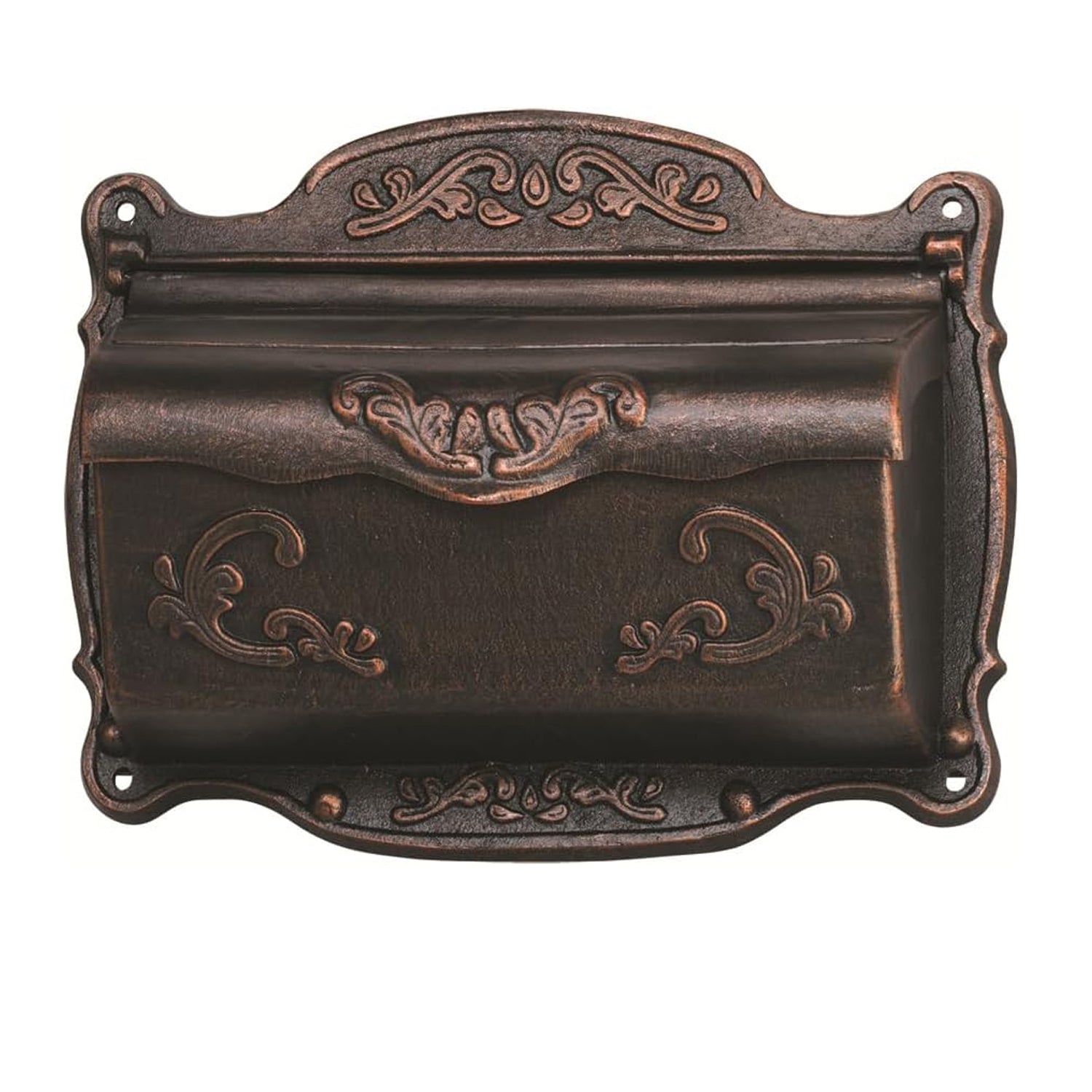 Bellucci Antique Bronze Finish Cast Aluminum Wall Mounted Mailbox, SB1 ...